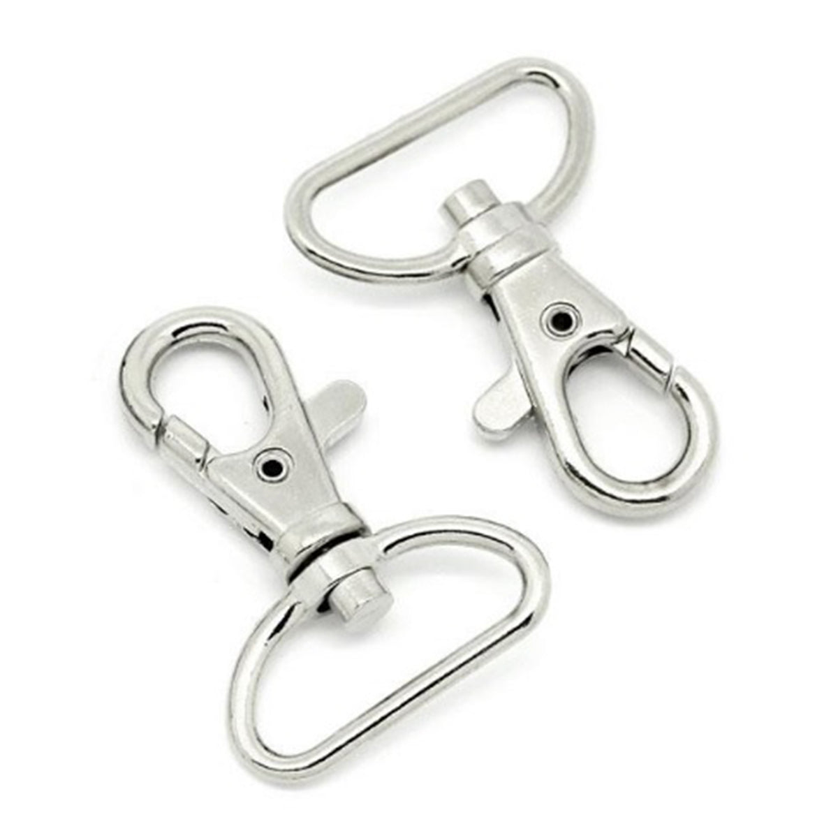 Karbinhake, silver, 25/40mm, 2-pack